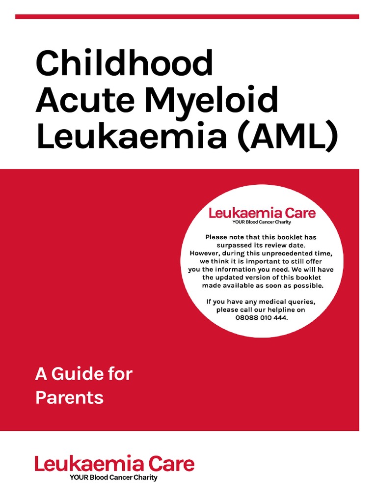Childhood Acute Myeloid Leukaemia (AML) : A Guide For Parents | PDF ...