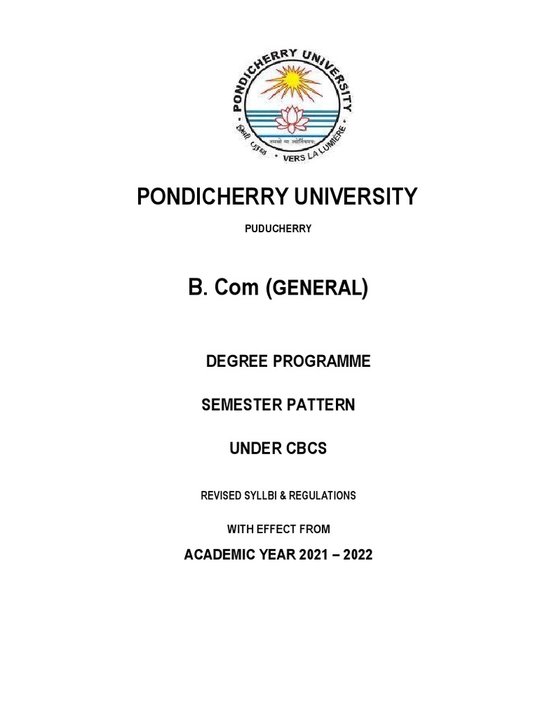 B.Com Syllabus 2021-2022 Overview | PDF | Demand | Test (Assessment)