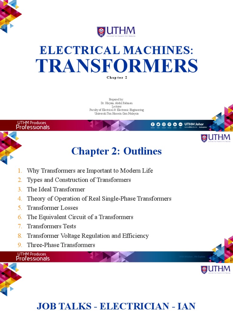 Chapter2 Transformers | PDF | Transformer | Electrical Impedance