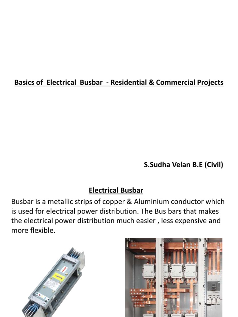 Basics of Electrical Busbar - Residential & Commercial Projects | PDF ...
