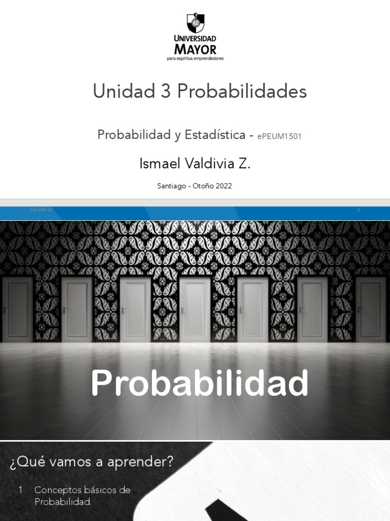 Lecture 3 EyP Probabilidad | PDF | Probabilidad | Teoría de probabilidad