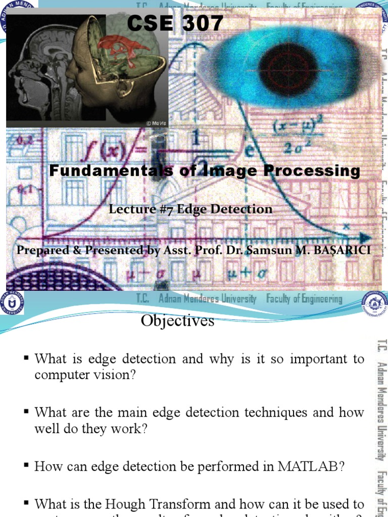 Fundamentals of Image Processing: Lecture #7 Edge Detection | PDF ...