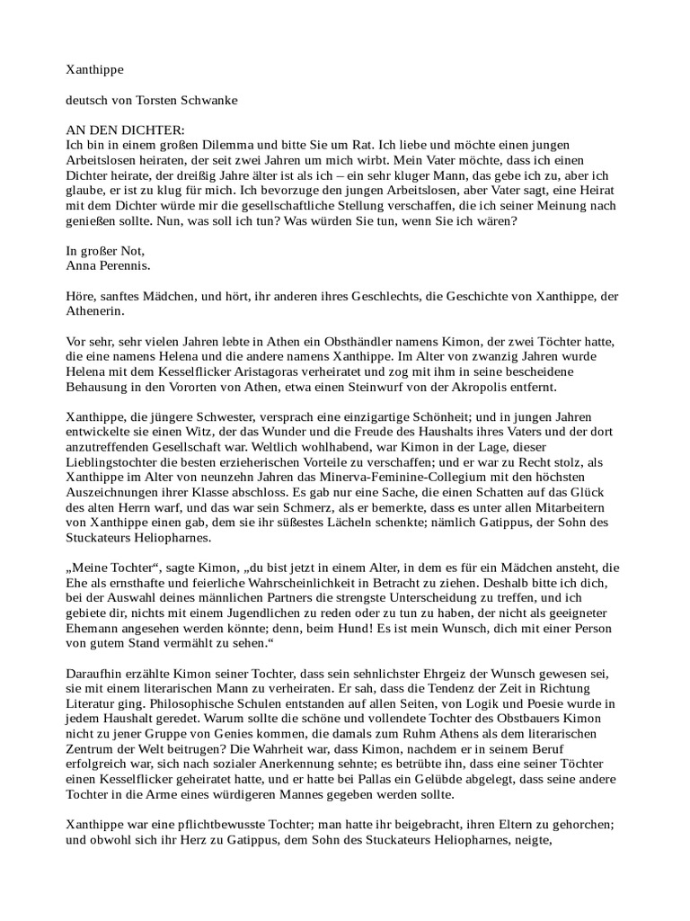 XANTHIPPE | PDF