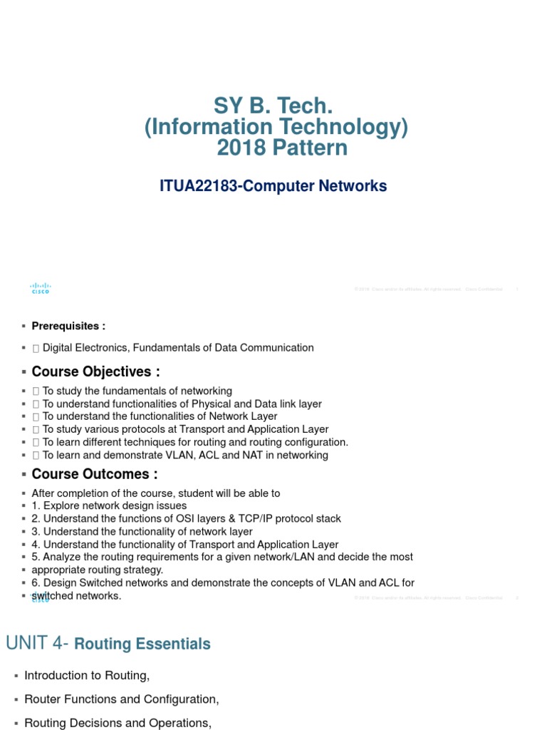 CN Unit 4 | Download Free PDF | Computer Network | Router (Computing)