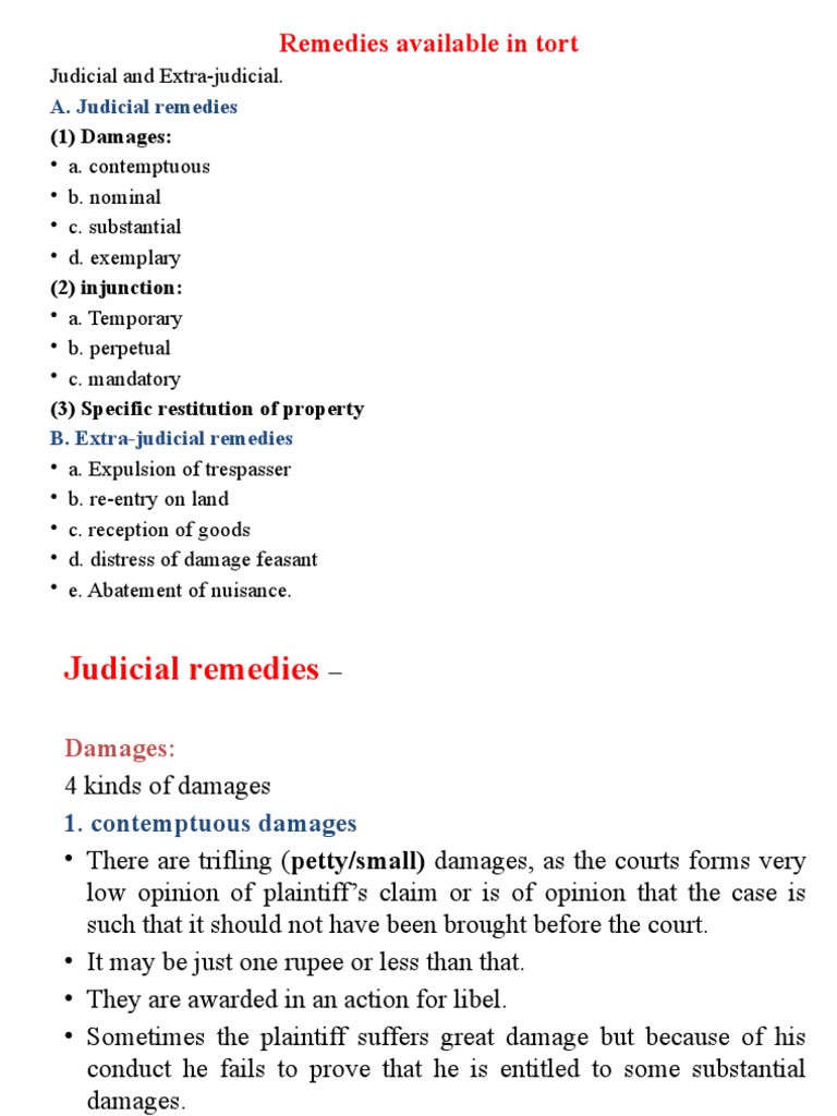 A Comprehensive Overview of Judicial and Extra-Judicial Remedies ...