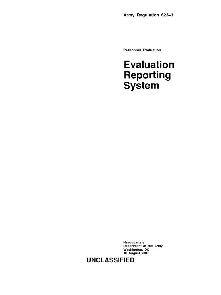 Updates to Army Evaluation Reporting | PDF