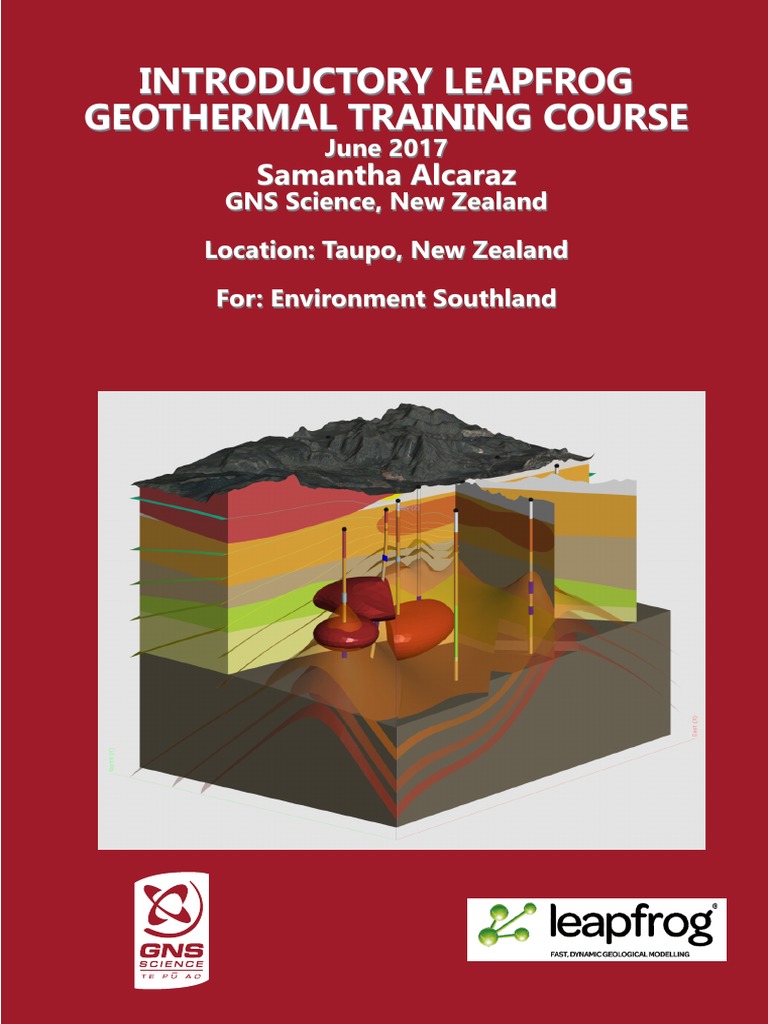 1784 ESRC283 Introductory Leapfrog Geothermal Training Course | PDF ...