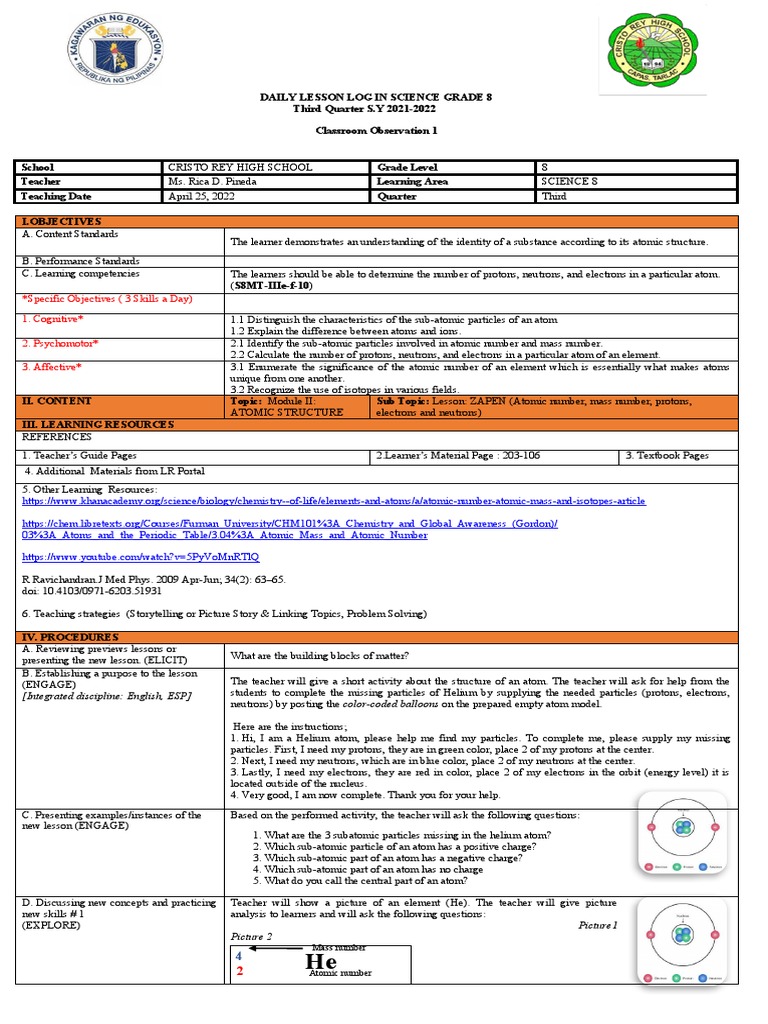 Final DLL Co1 Zapen | PDF | Science & Mathematics