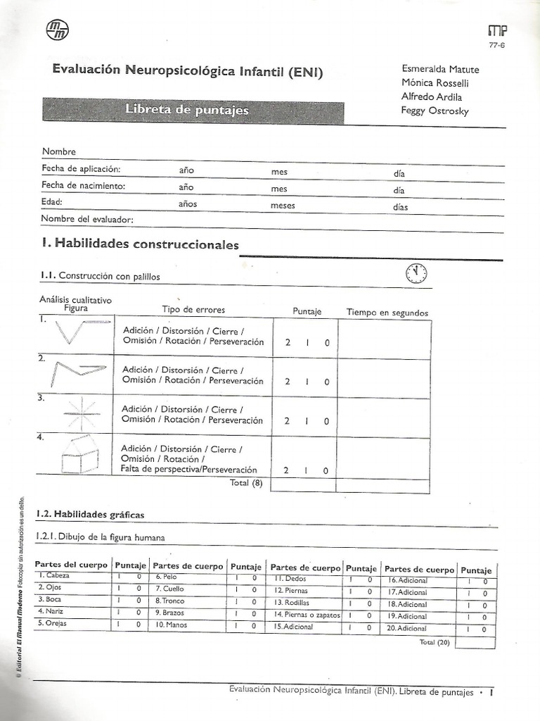 Hoja de Respuestas ENI | PDF