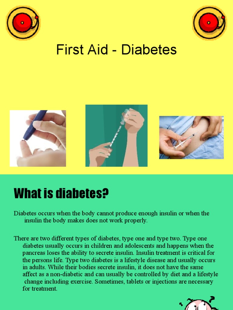 First Aid - Diabetes | PDF