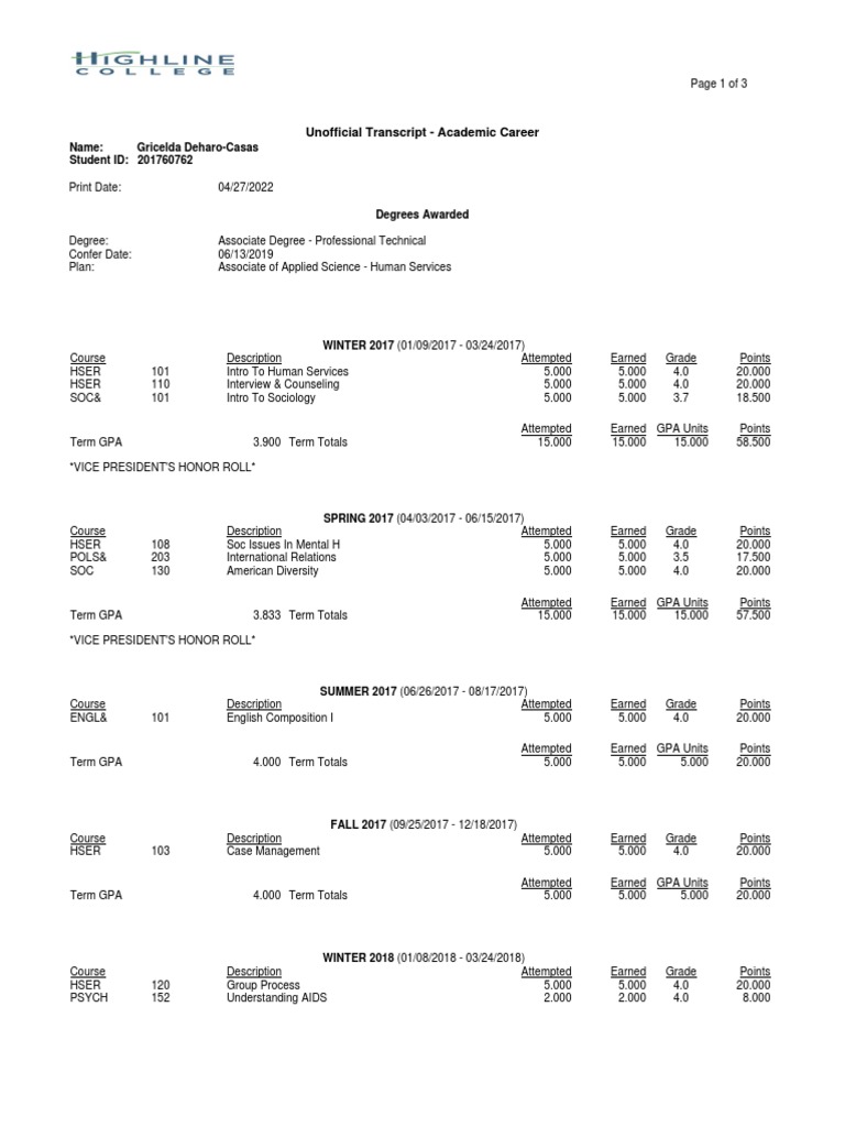 Transcript | PDF | Academia | Educational Assessment And Evaluation