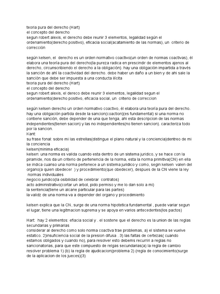 Teoria Pura Del Derecho (Hart) | PDF | Instituciones sociales ...