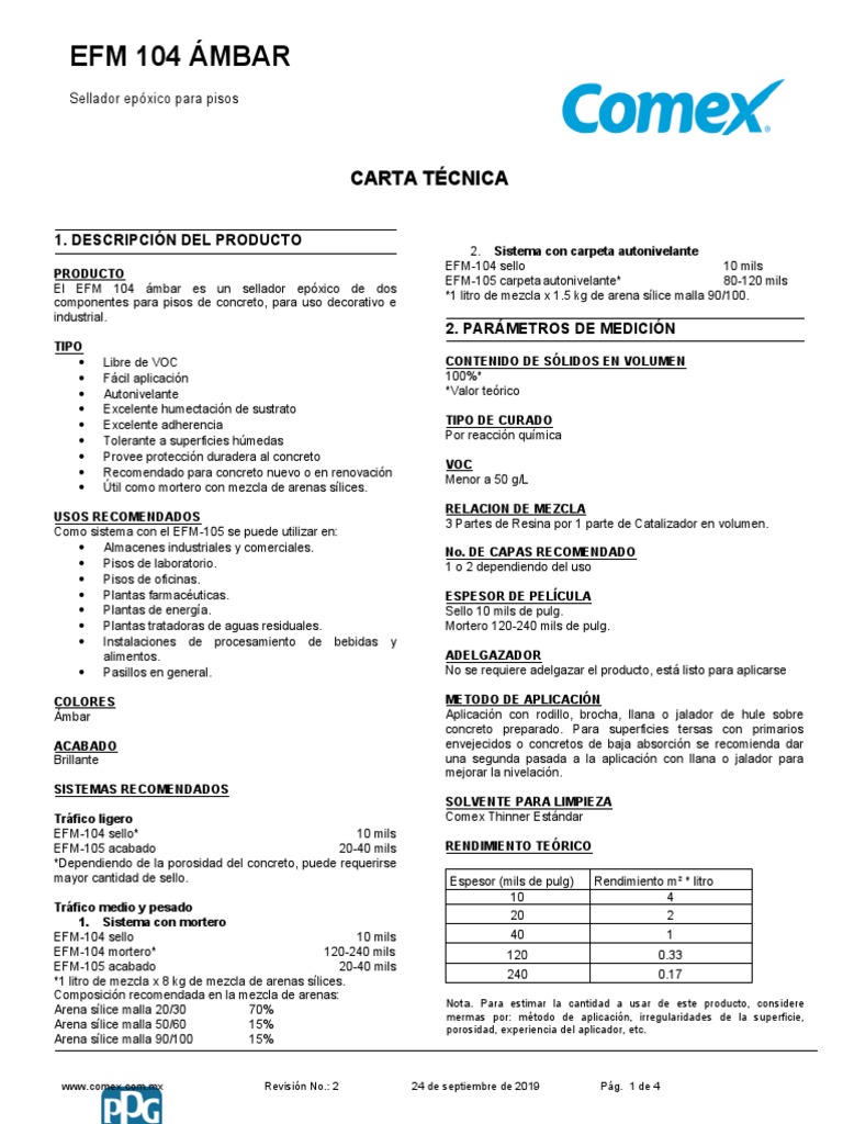 CT Efm-104 Ámbar | Descargar gratis PDF | Hormigón | Humedad