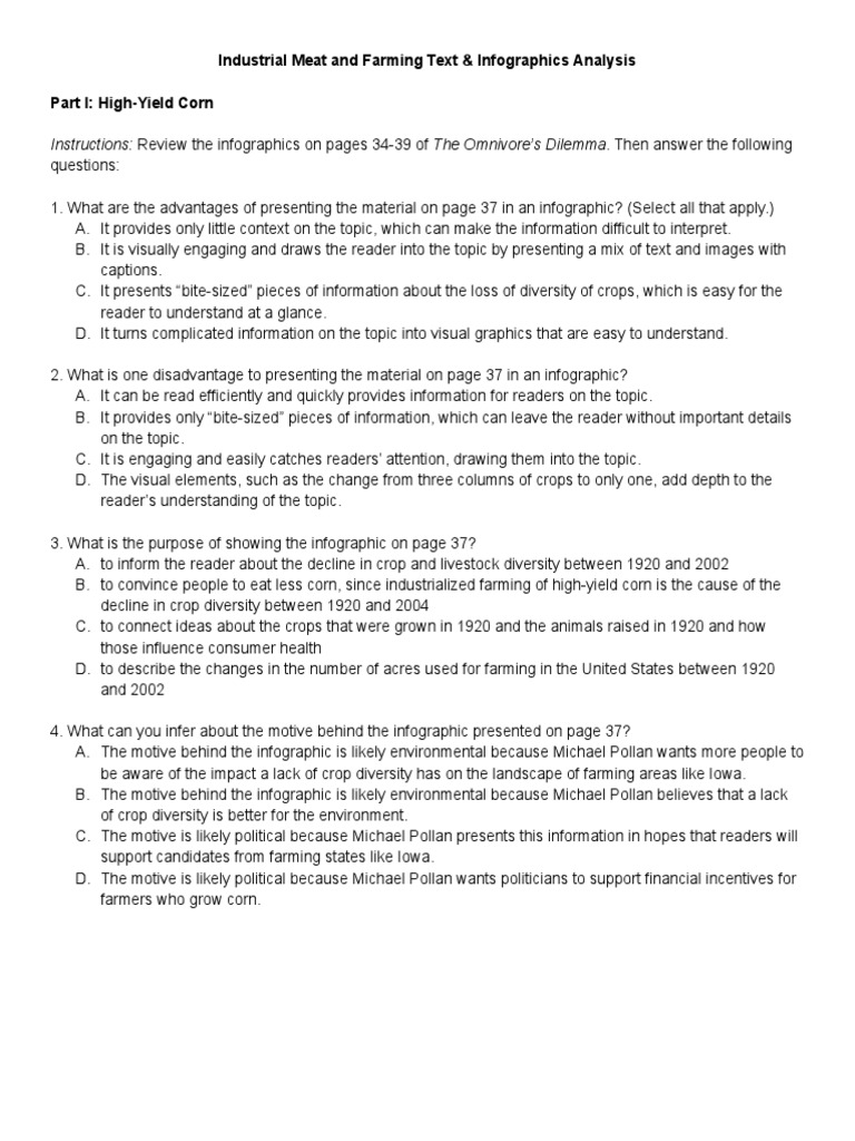Ela Industrial Meat and Farming Text Infographics Analysis | PDF ...