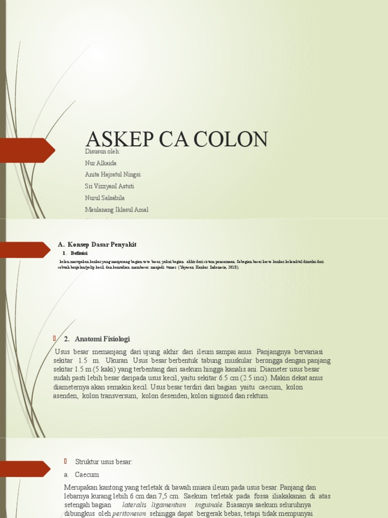 Askep CA Colon | PDF