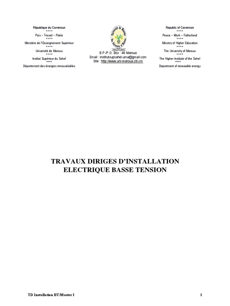 TD Master | PDF | Transformateur électrique | Fusible (électricité)