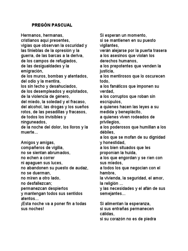 Pregon Pascual | PDF