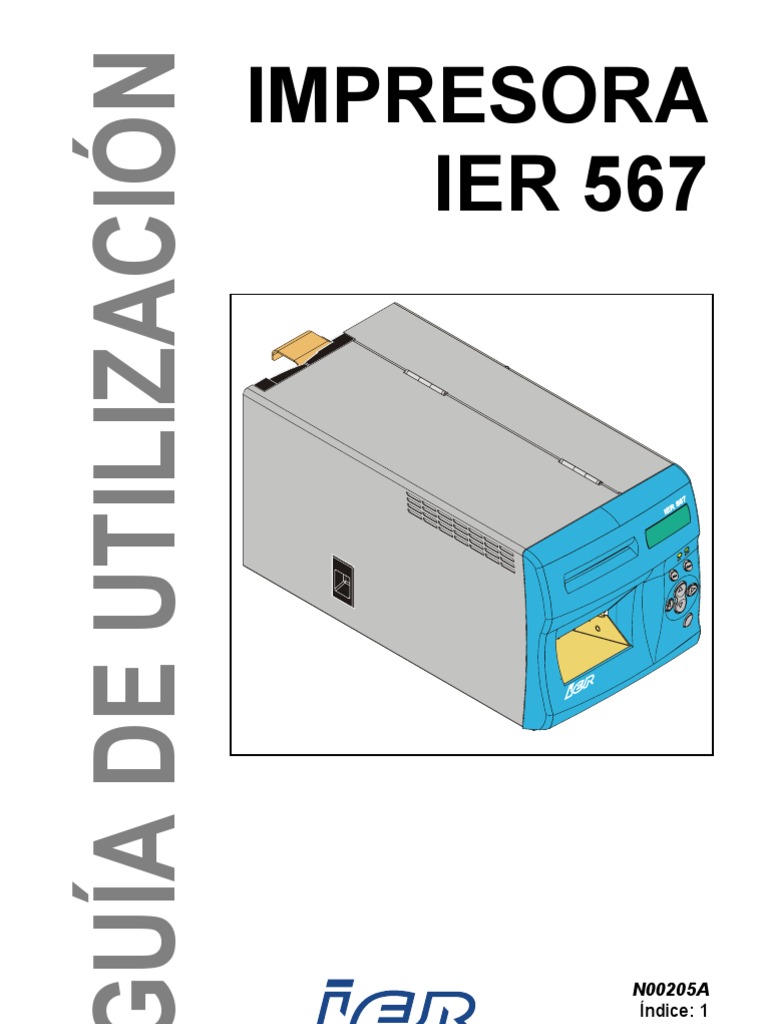 Guia de Utilizacion Impresora Ier 567 | PDF | Impresora (Computación ...