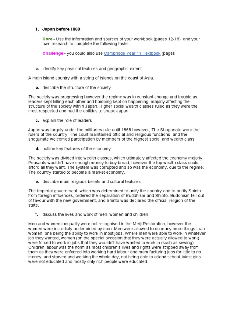 Challenge: Cambridge Year 11 Textbook | PDF | Shinto | Japan