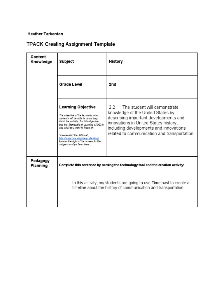 Tpack Lesson Plan | PDF | Teachers | Google Play