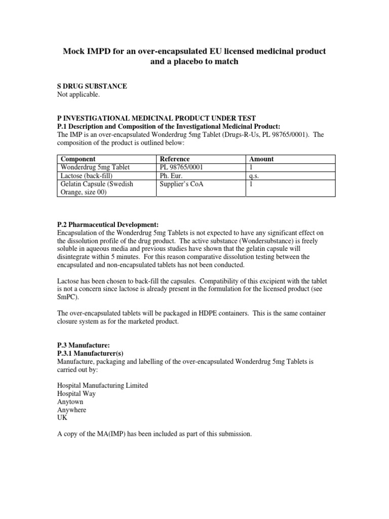 Over-Encapsulation of A Tablet | PDF | Tablet (Pharmacy) | Pharmacology