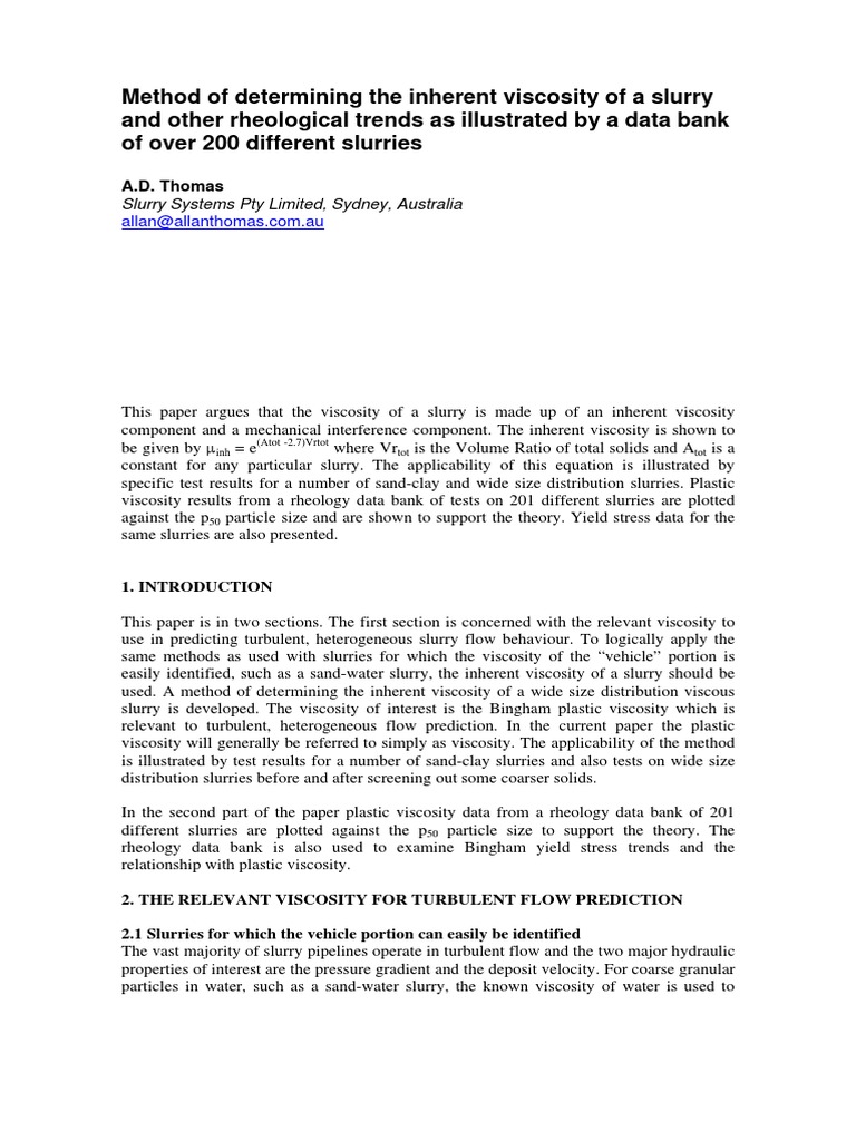24 Method of Determining The Inherent Viscosity of A Slurry ... | PDF ...