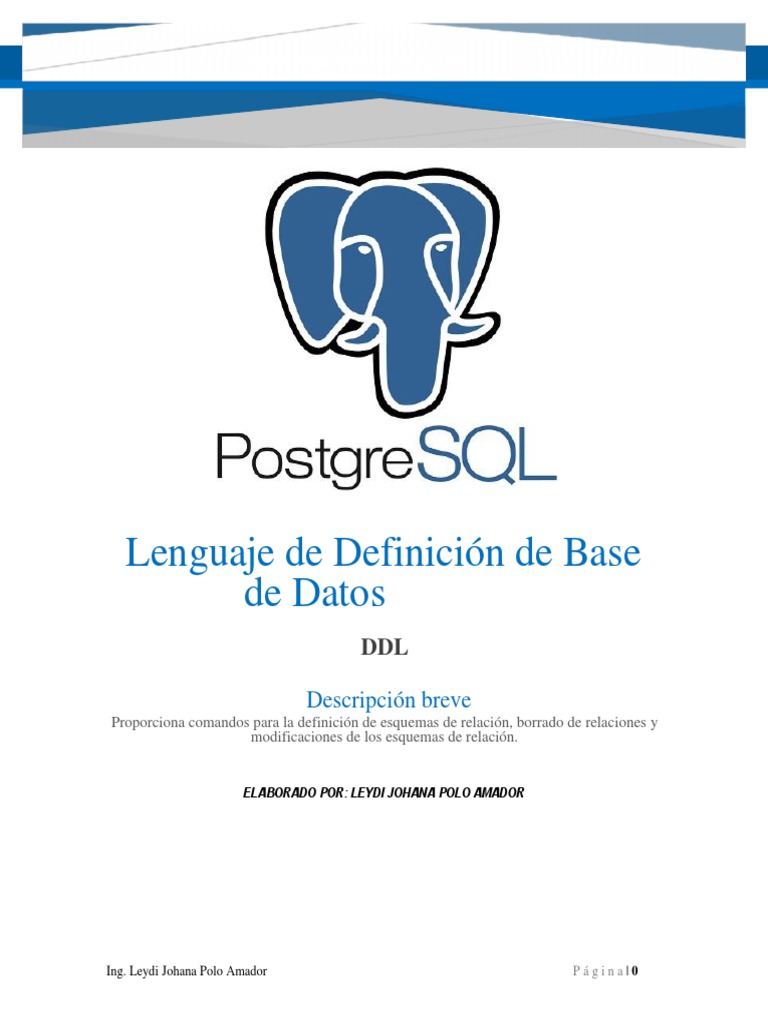Manual Postgresql | PDF | SQL | Bases de datos