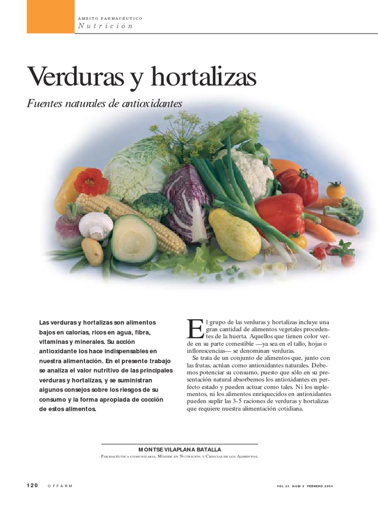 Verduras y Hortalizas | PDF | Vegetales | Alimentos