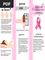 Triptico CA Mama | PDF | Cáncer de mama | Cáncer