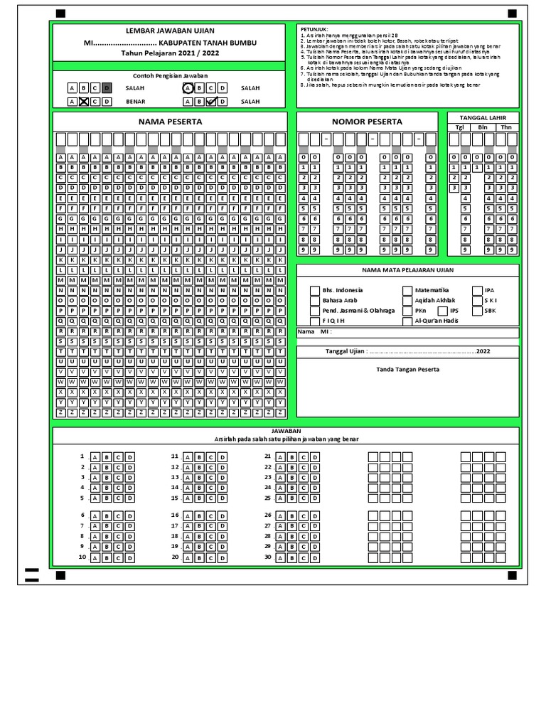Lember Jawaban Um | PDF