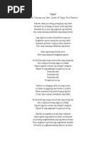 Dati Lyrics by Sam Concepcion | PDF