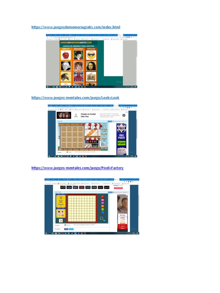 Ejercicios Virtuales | PDF