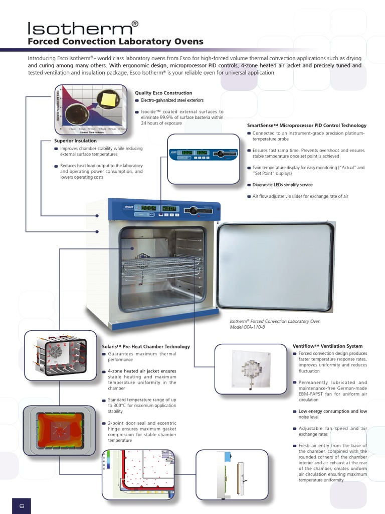 Esco - Ovens - Forced Convection Lab Ovens - Catalog | Download Free PDF | Bacteria | Sewage