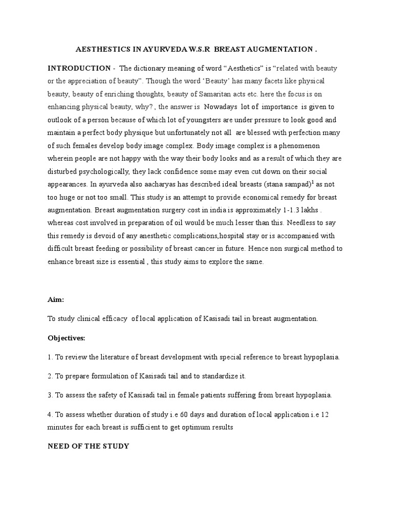 Breast Augmentation - Supraja - Full Paper | PDF | Breast | Organ (Anatomy)