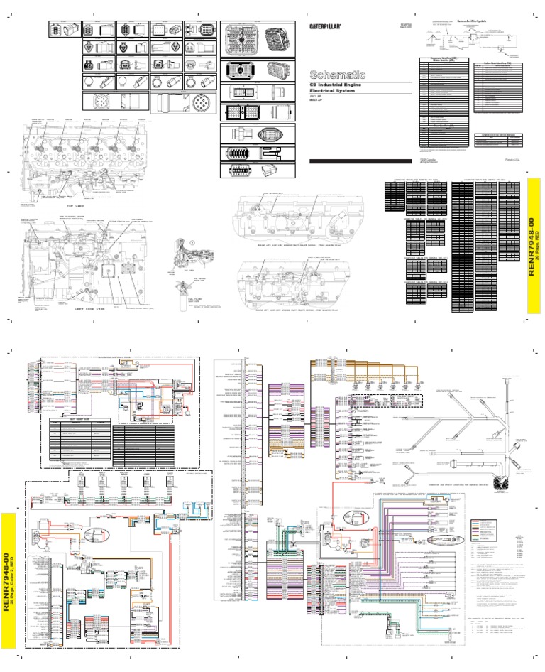 C9 Industrial Engine Electrical System: Top View | PDF | Electrical ...