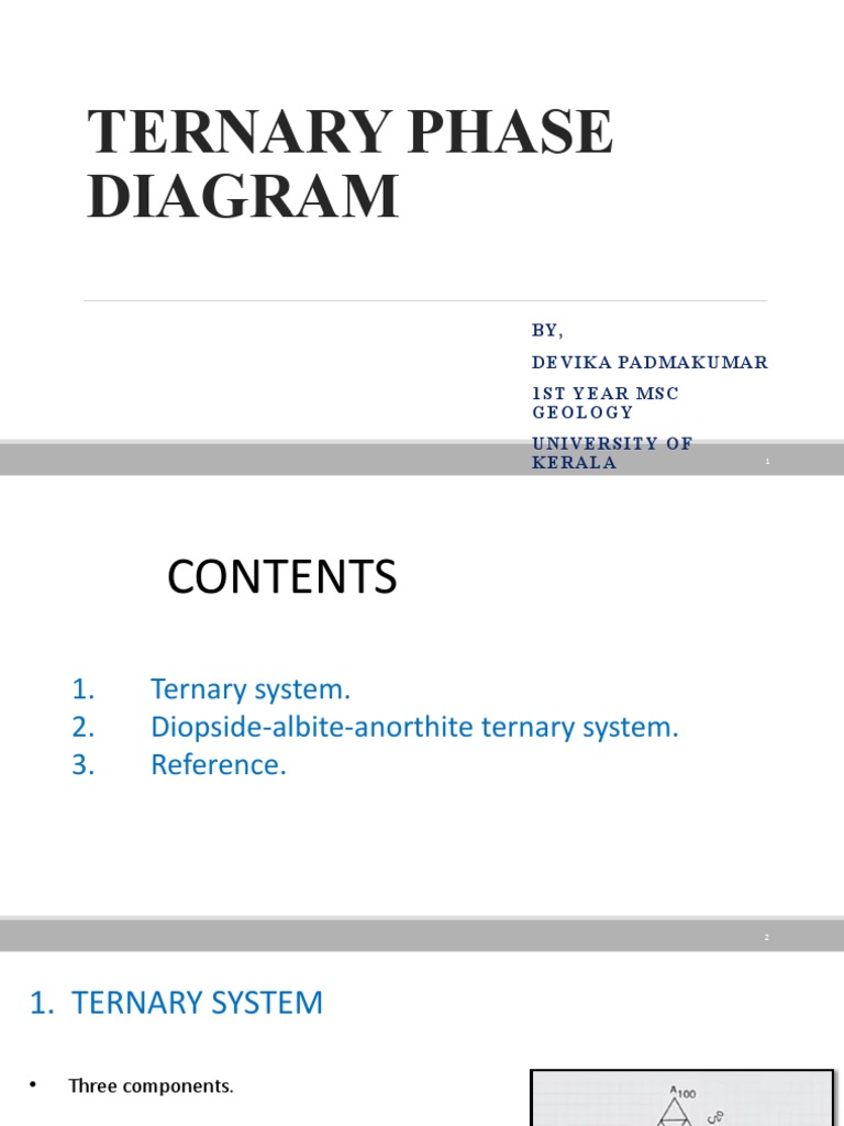 Ternary Phase Diagram - Devika | PDF | Phase (Matter) | Physical Chemistry