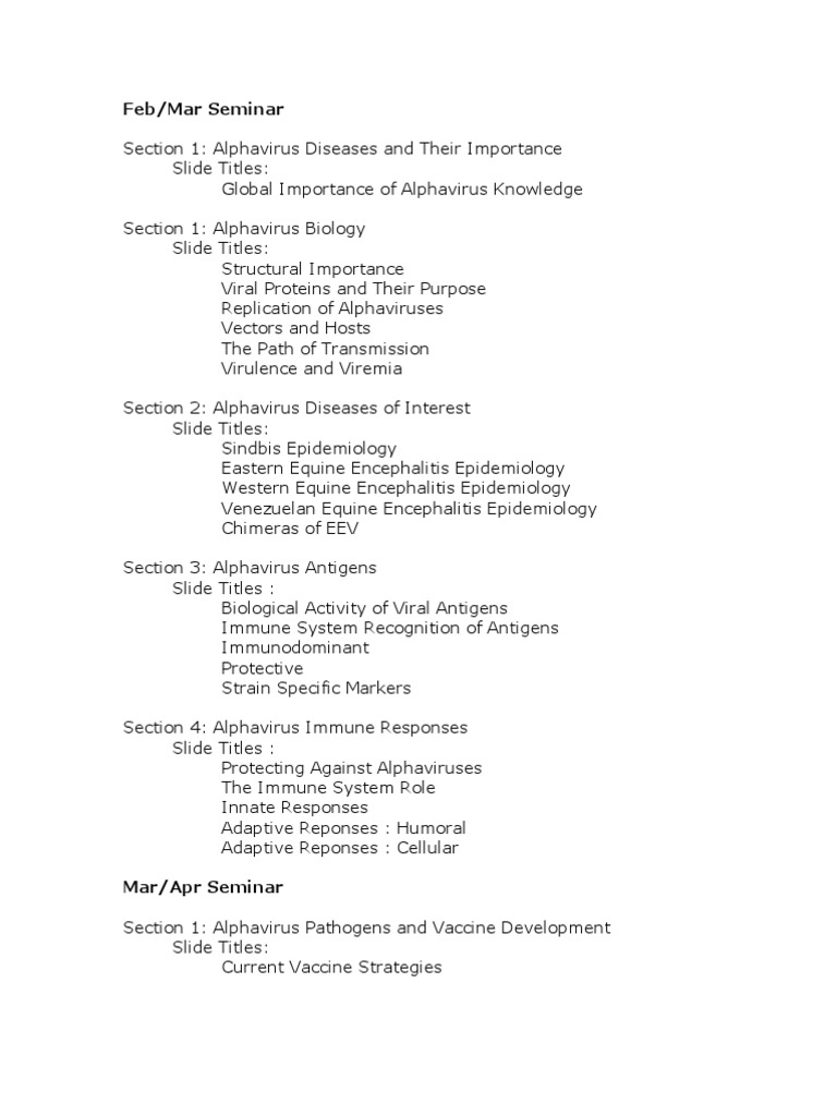 Seminar Outline | PDF