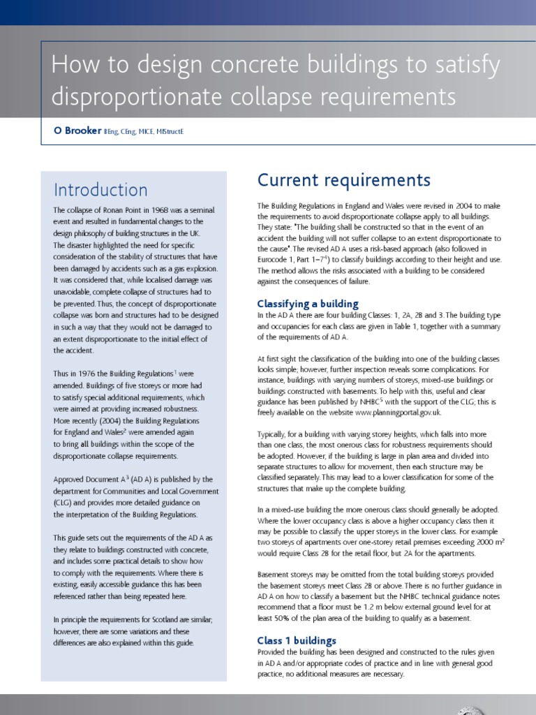 How To Disproportionate Collapse | PDF | Prestressed Concrete | Engineering
