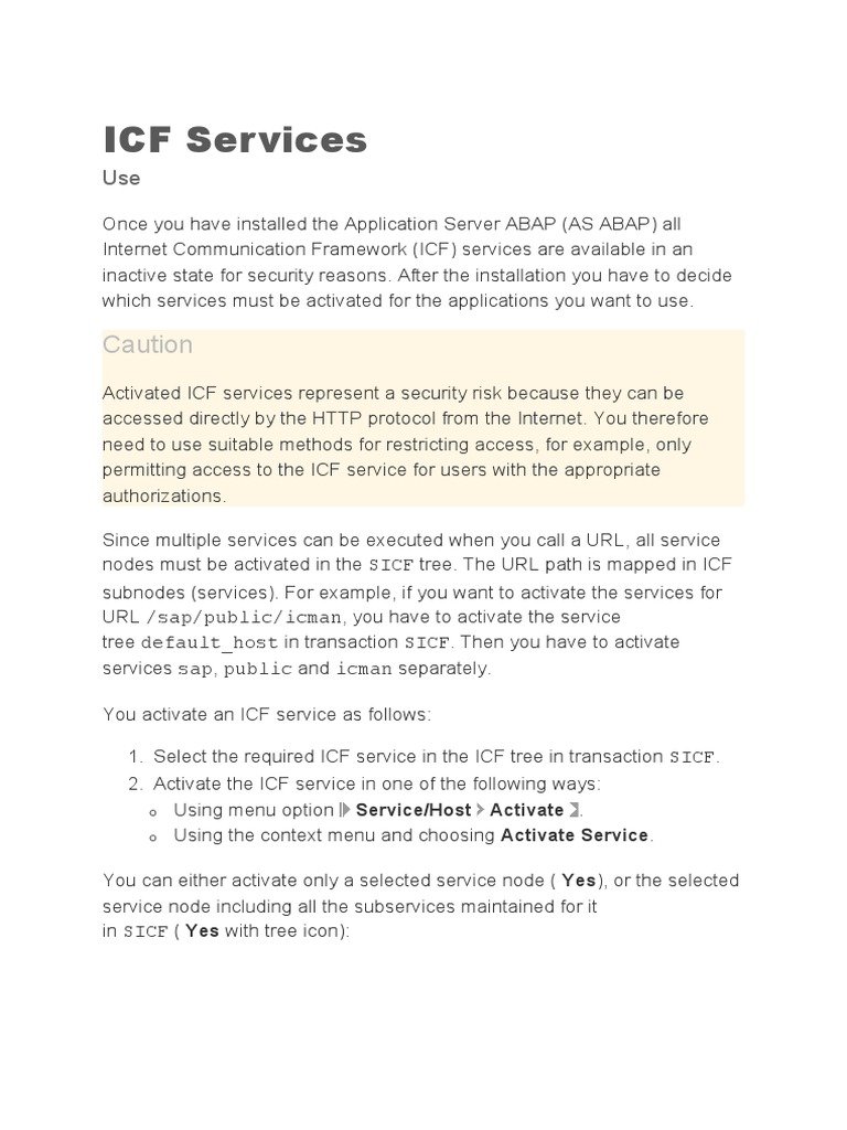 ICF Services | Download Free PDF | Hypertext Transfer Protocol | World ...