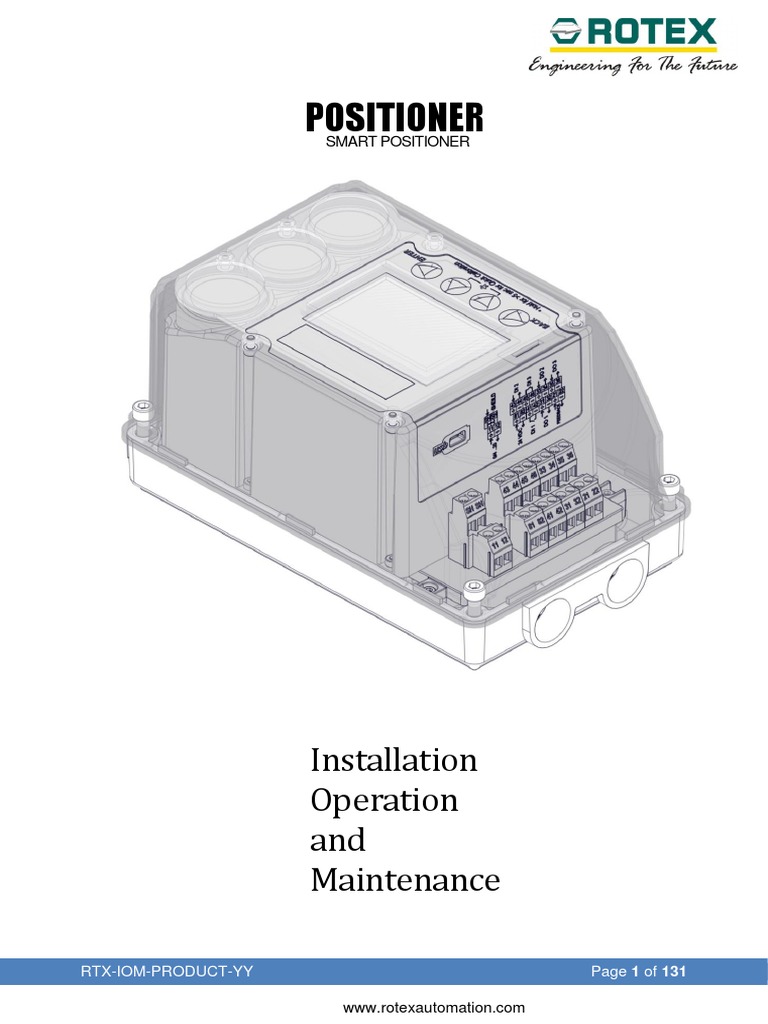 Positioner: Installation Operation and Maintenance Manual | PDF ...