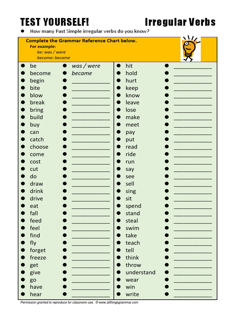 Simple Past Vocabulary | PDF | Linguistic Morphology | Linguistics
