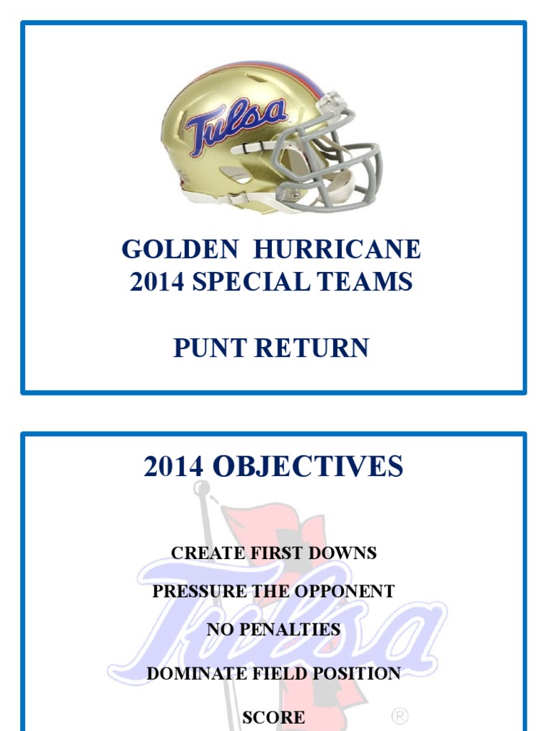 2014W Punt Return Install Tulsa | PDF | American Football | Sports ...