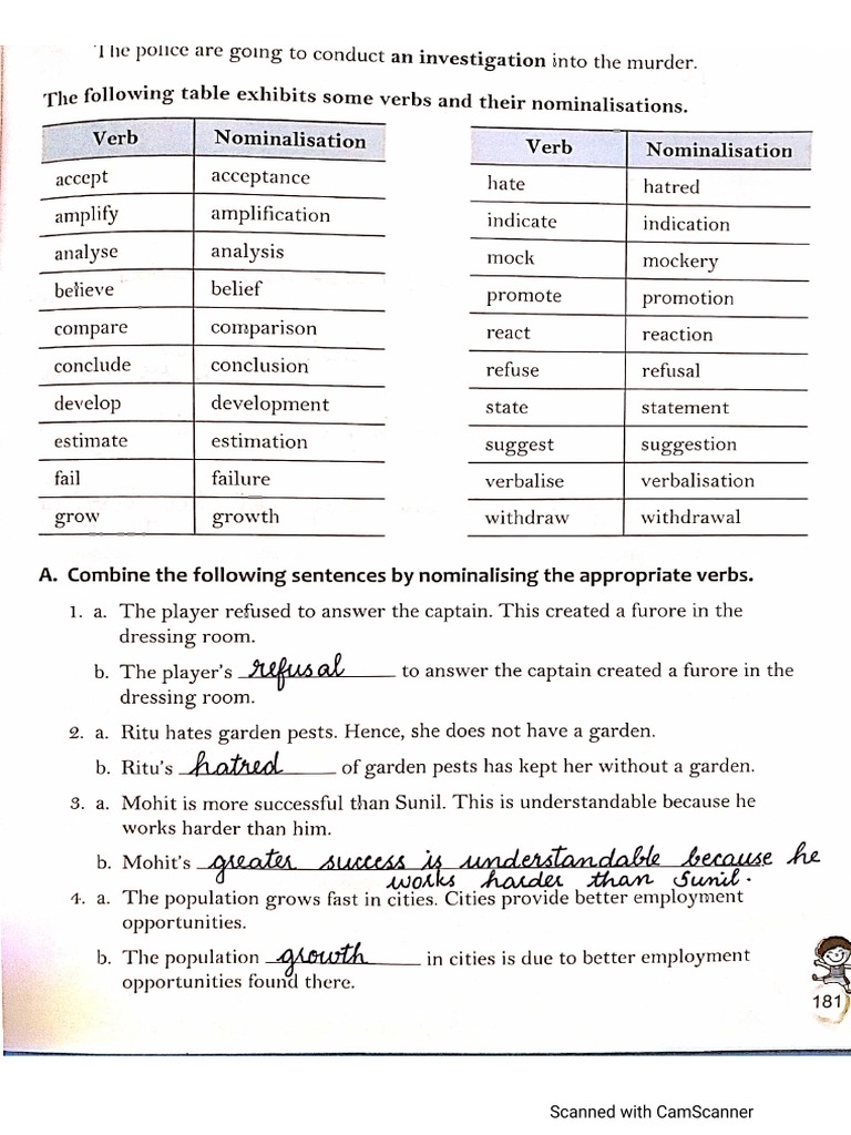 CL 8 Nominalisation BW | PDF