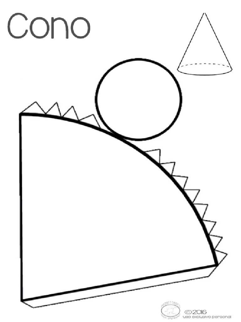Forma Geometrica Cono para Imprimir1 | PDF