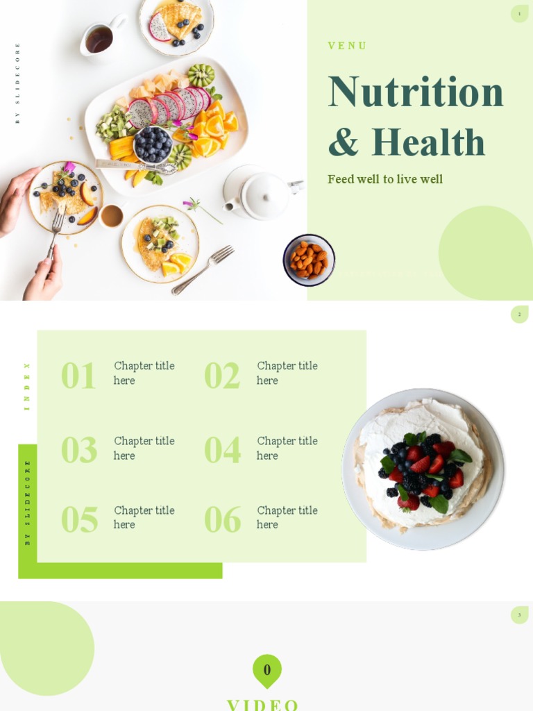 Venu Nutrition Presentation Free Template by Slidecore | PDF | Healthy ...