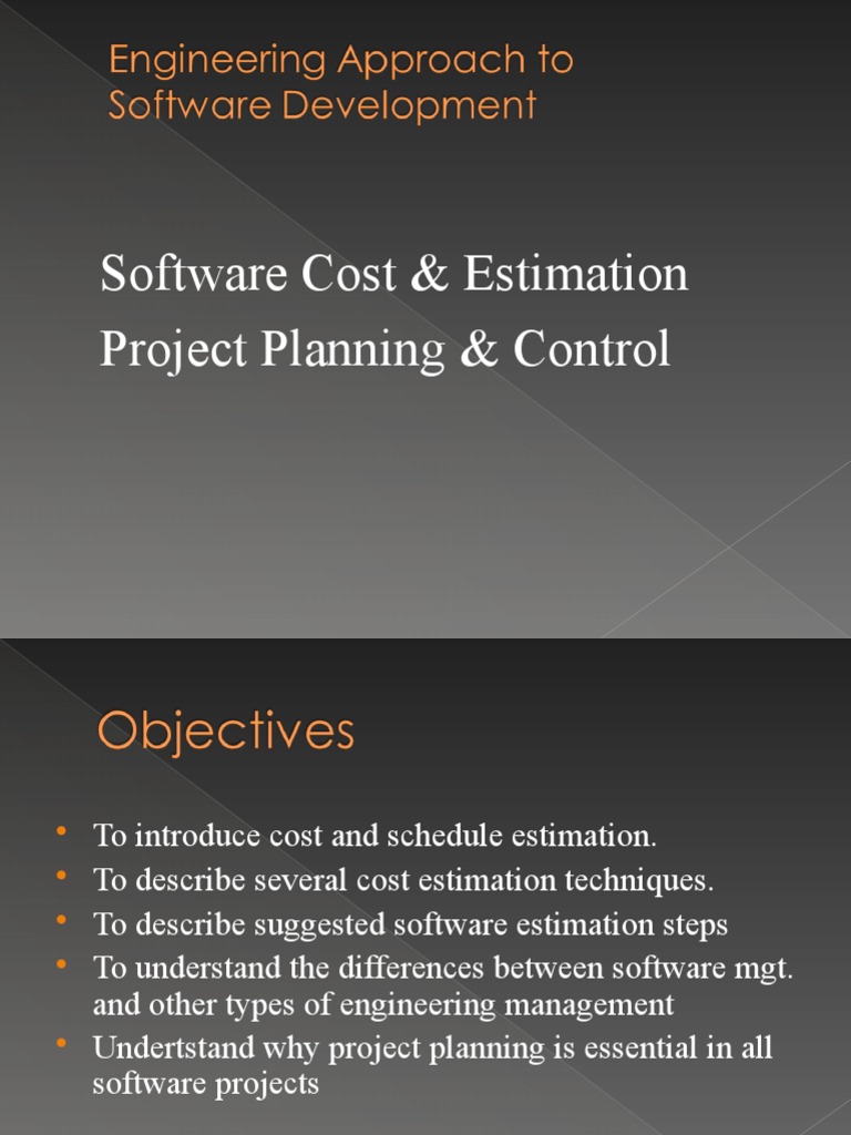 Software Cost Est & Project Planning MGT | PDF | Software | Databases