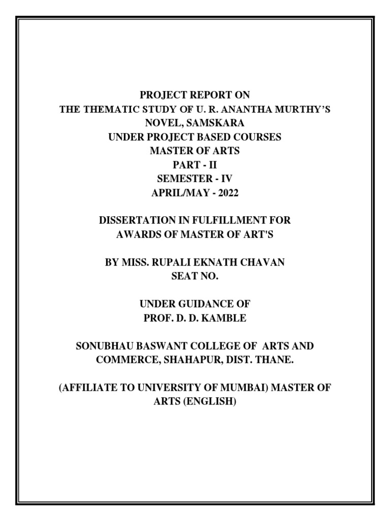 Rupali Final Project Report Maa | PDF Rupali Final Project Report Maa | PDF