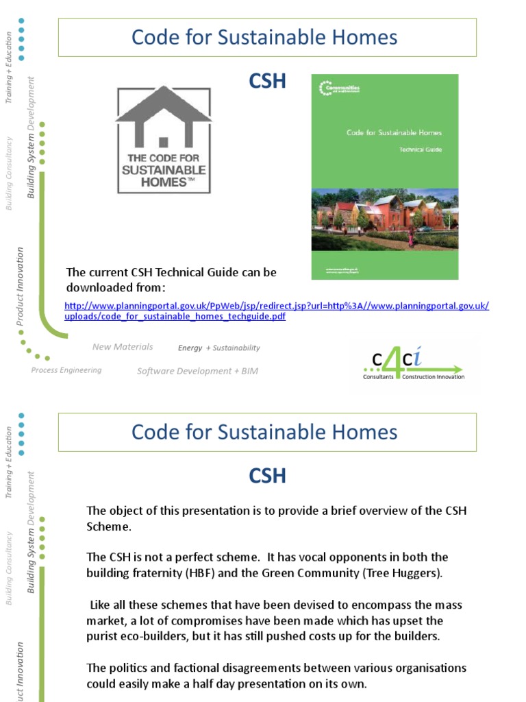 Overview of the Code for Sustainable Homes | PDF | Waste | Municipal ...
