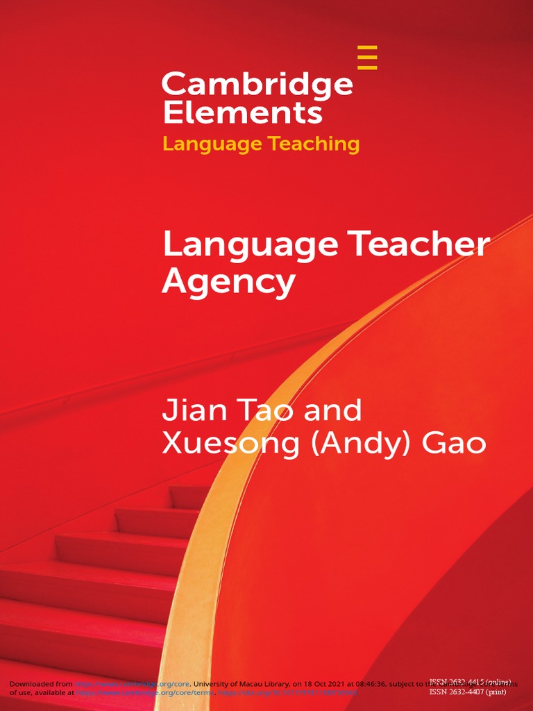 Cambridge-Language Teacher Agency-Jian Tao & Xuesong (Andy) Gao (2021 ...