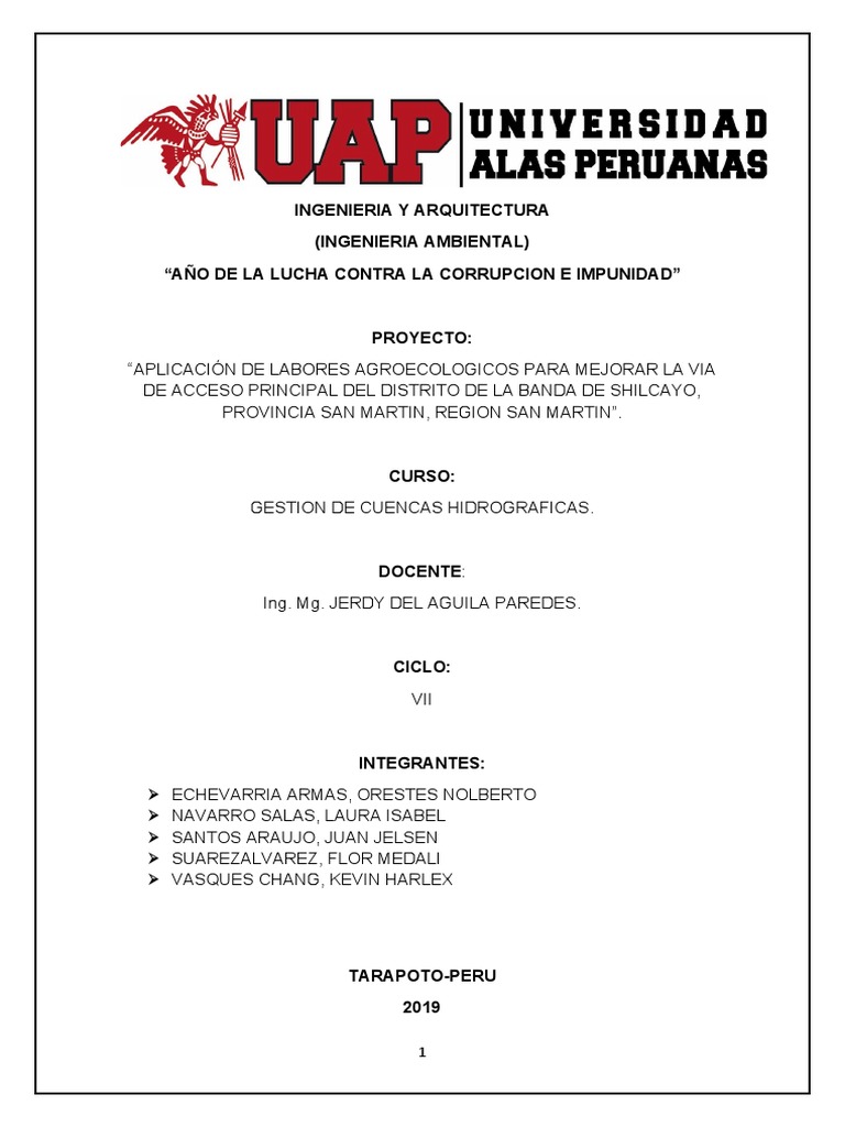 Proyecto Final de Cuencas | PDF | Residuos | Vertedero